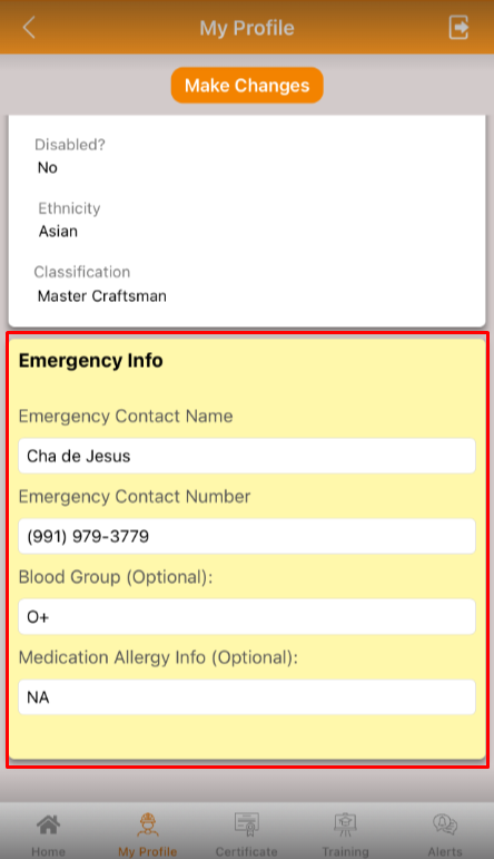 How do I add my emergency Contact info? – SkillSignal - Safety & Compliance