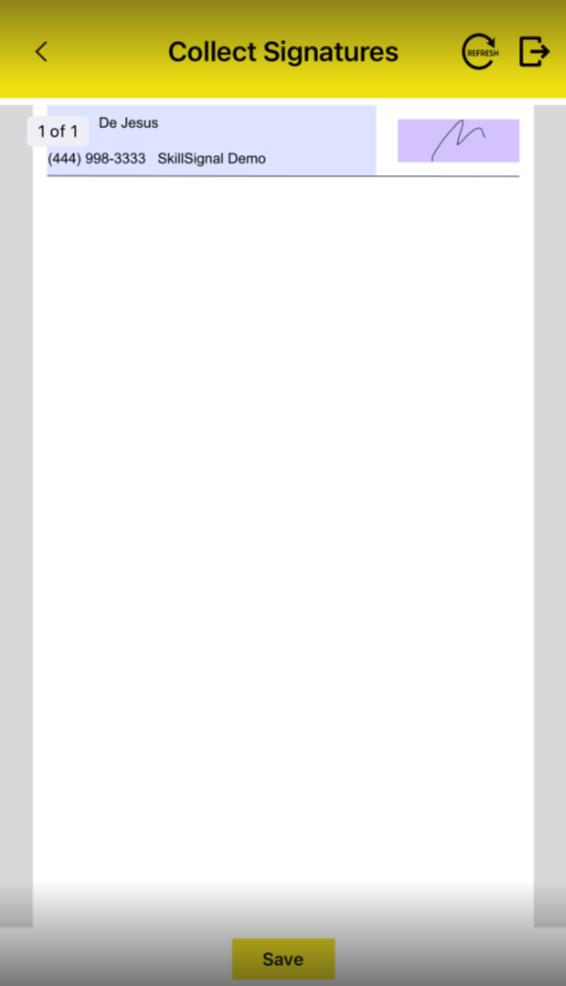 Collect Signatures Module – SkillSignal - Safety & Compliance