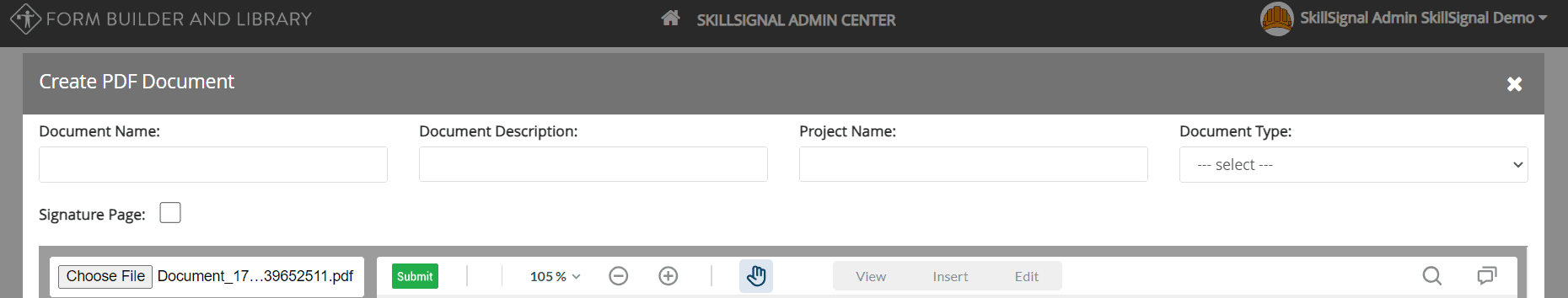 How to Create a New Template Document and Assign it to a Project ...