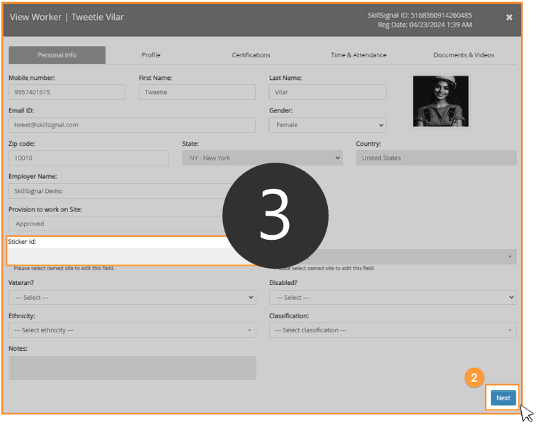 How to Add Sticker ID/Hard Hat # on Admin Dashboard – SkillSignal ...