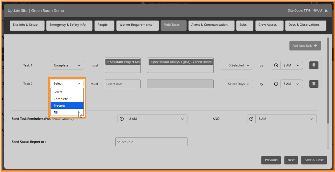 How to Set-up Task in SkillSignal Web Dashboard – SkillSignal - Safety ...